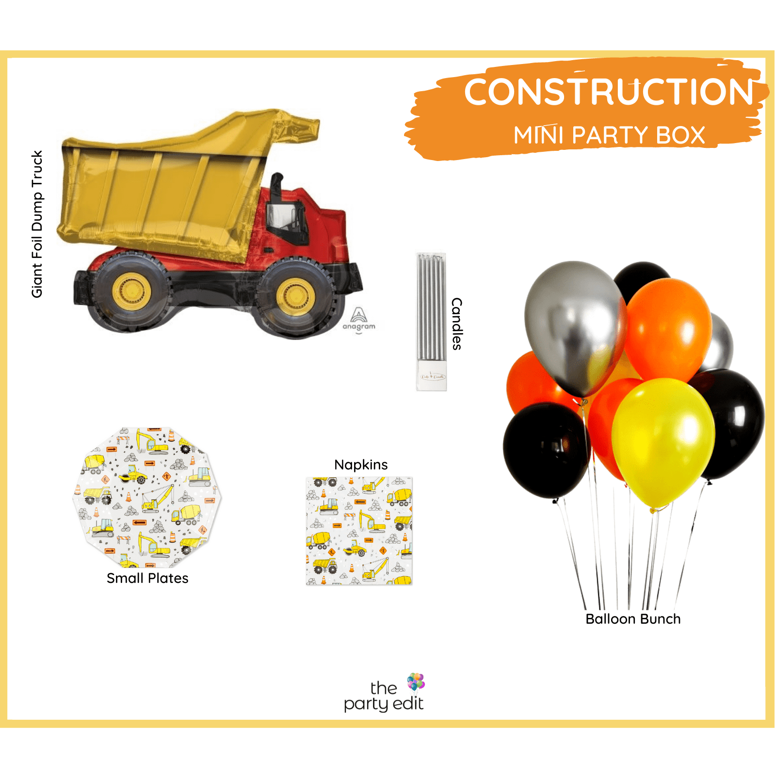 Construction Party Box - MINI BOX – The Party Edit