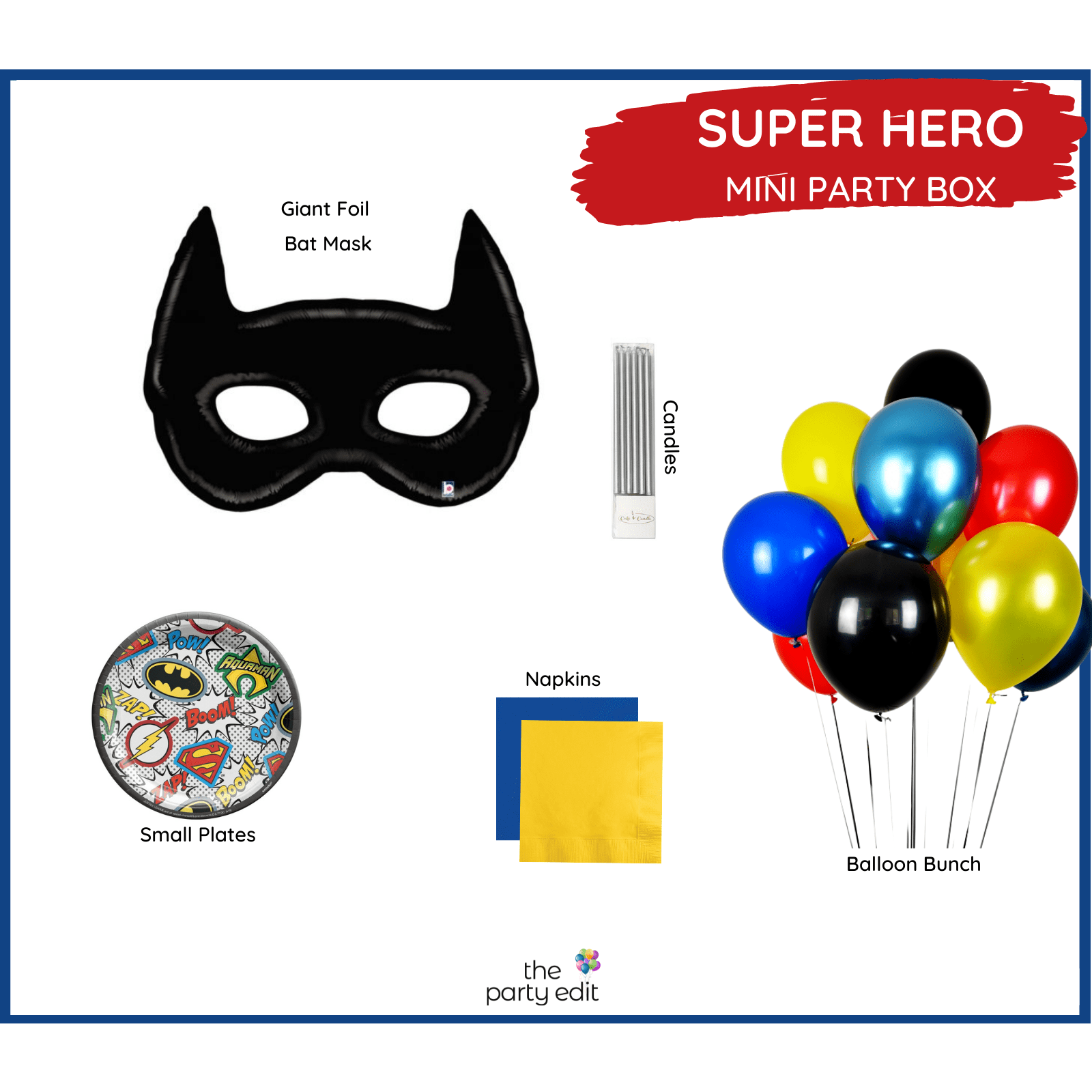 Super Hero Party Box - MINI BOX – The Party Edit